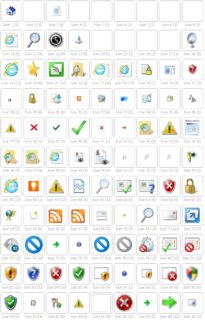 Windows Icons: Reference list with details, locations & images