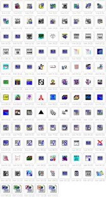 Windows Icons: Reference list with details, locations & images