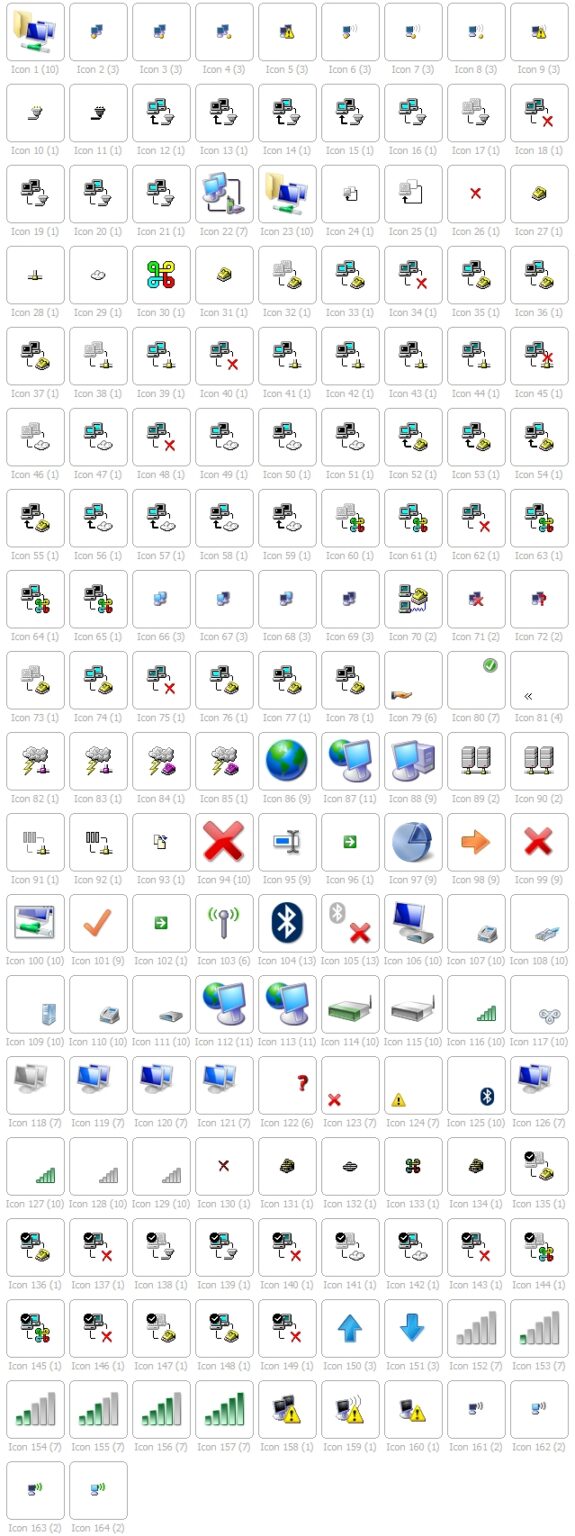 Windows Icons: Reference list with details, locations & images